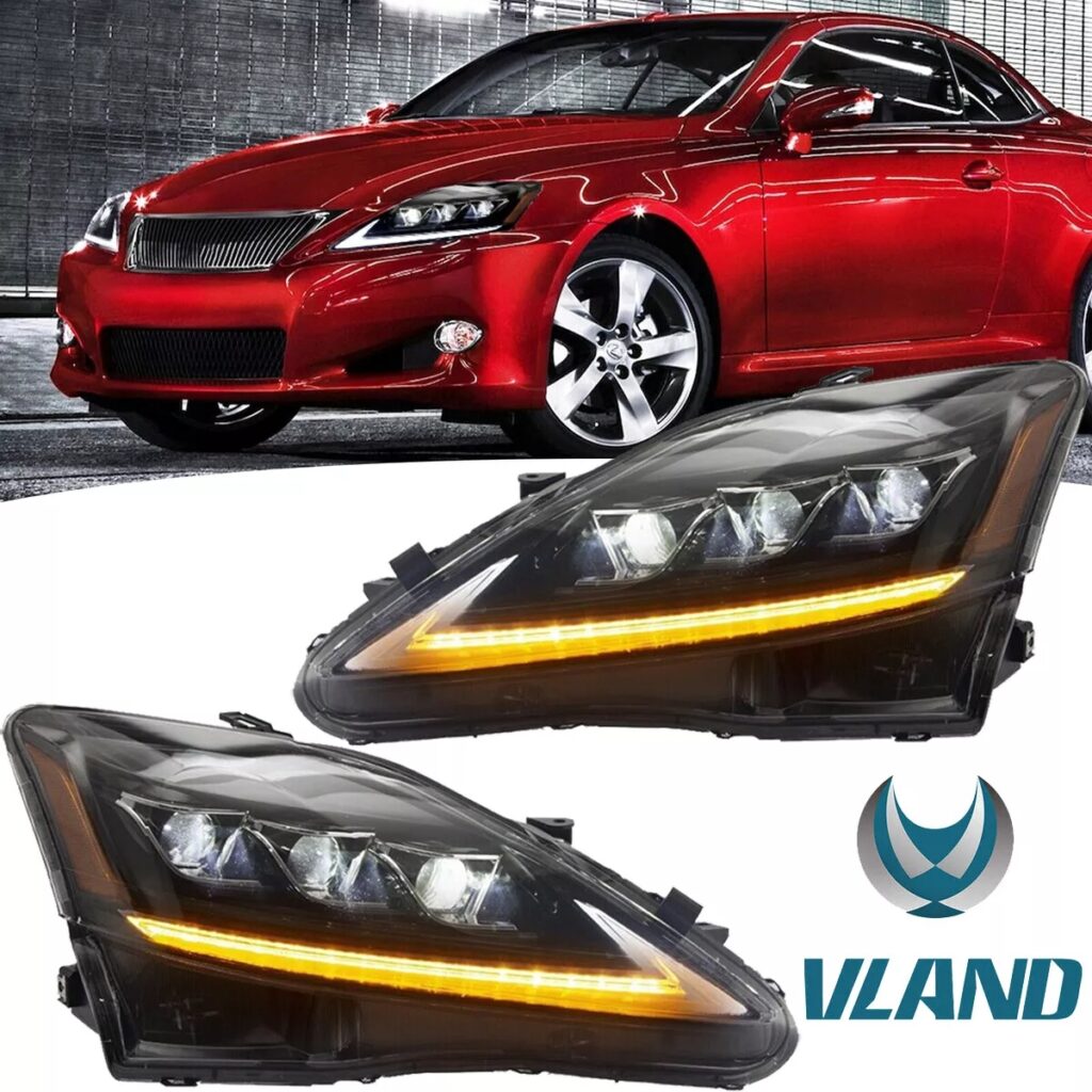 Headlights for 2006-2013 Lexus IS250 I250C IS350 IS350C IS220d ISF ...