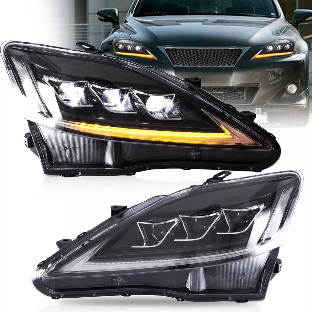Headlights for 2006-2013 Lexus IS250 I250C IS350 IS350C IS220d ISF ...