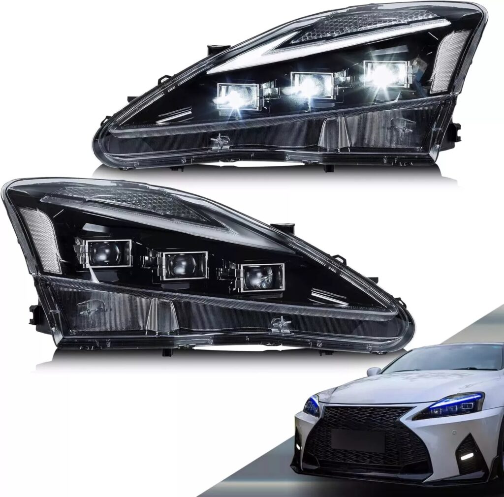 Headlights For 2006 - 2013 Lexus IS250 IS350 ISF | VLAND Australia