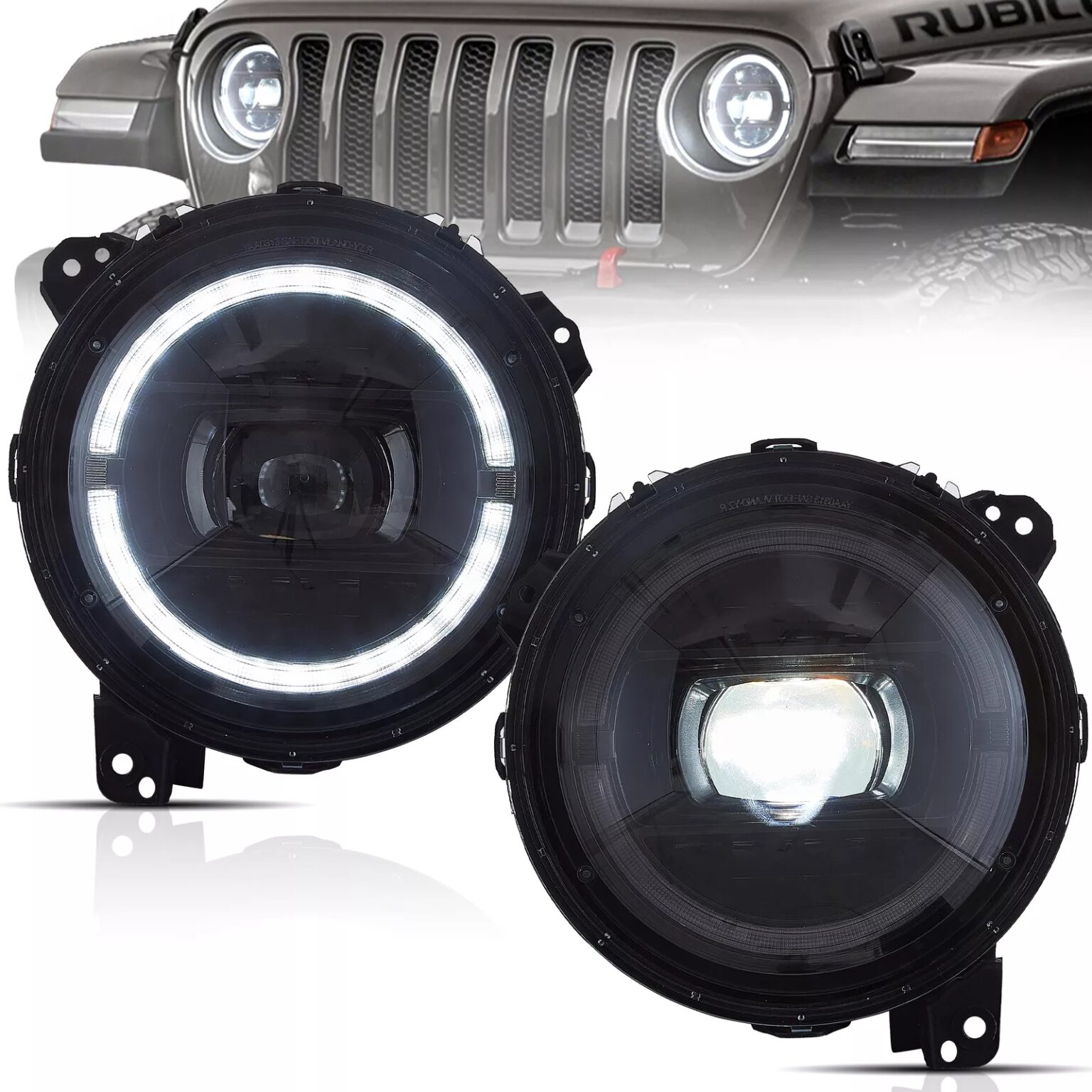 Headlights For 2018-2023 Jeep Wrangler JL JLU JT Rubicon Front Lamp ...