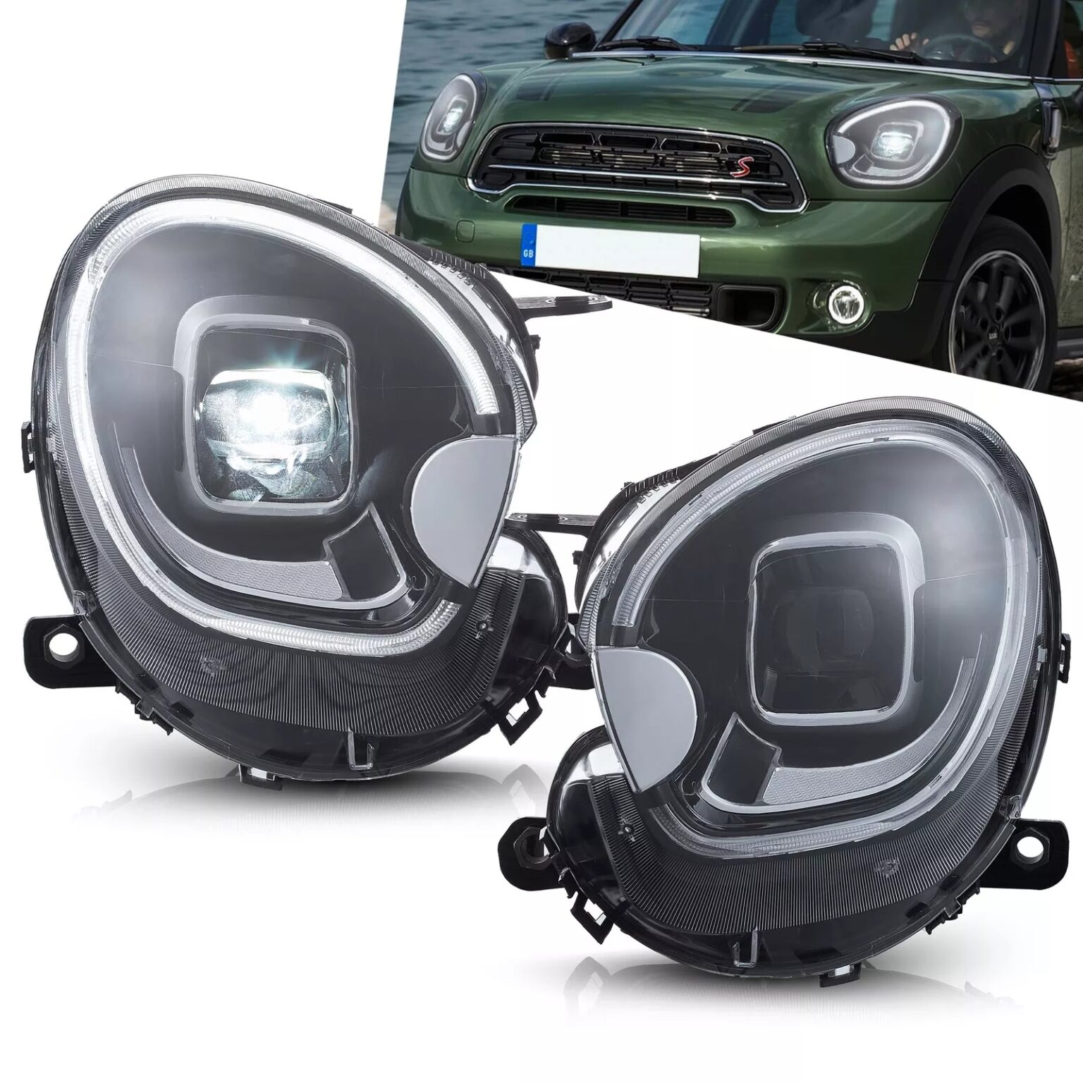 Headlights For 2010-16 Mini Cooper Countryman R60 Pair | VLAND Australia