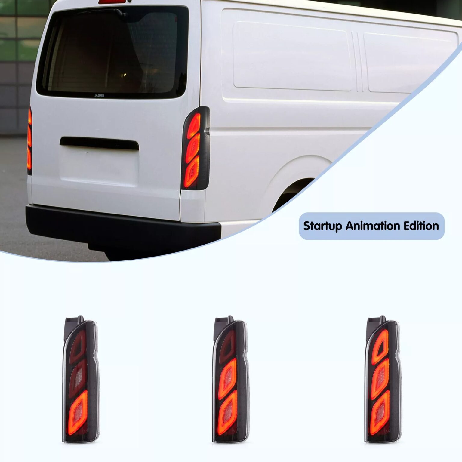 Tail Lights Fit 2005 - 2018 Toyota Hiace Pair | VLAND Australia