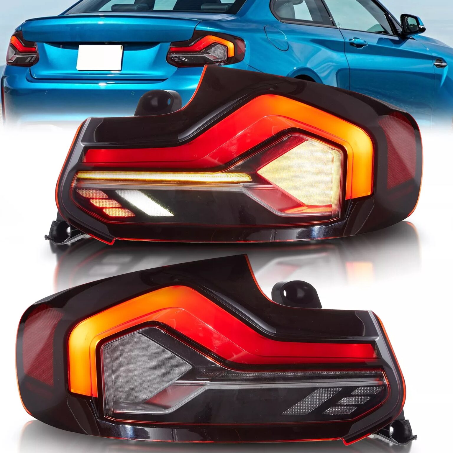Tail Lights For 2014-20 BMW 2Series F22 F23 M2 Pair | VLAND Australia