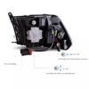 VLAND Clear Headlights Assembly For 2009-2021 Dodge RAM 1500 2500 3500 ...