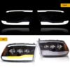 VLAND Clear Headlights Assembly For 2009-2021 Dodge RAM 1500 2500 3500 ...
