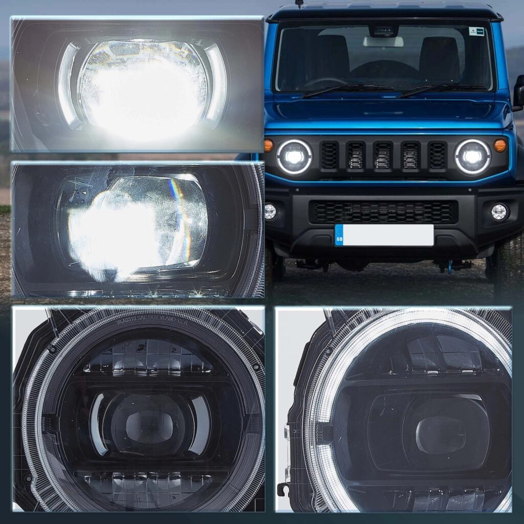 VLAND Headlights for 19-23 Suzuki Jimny Full LED Dual Beam Projector ...