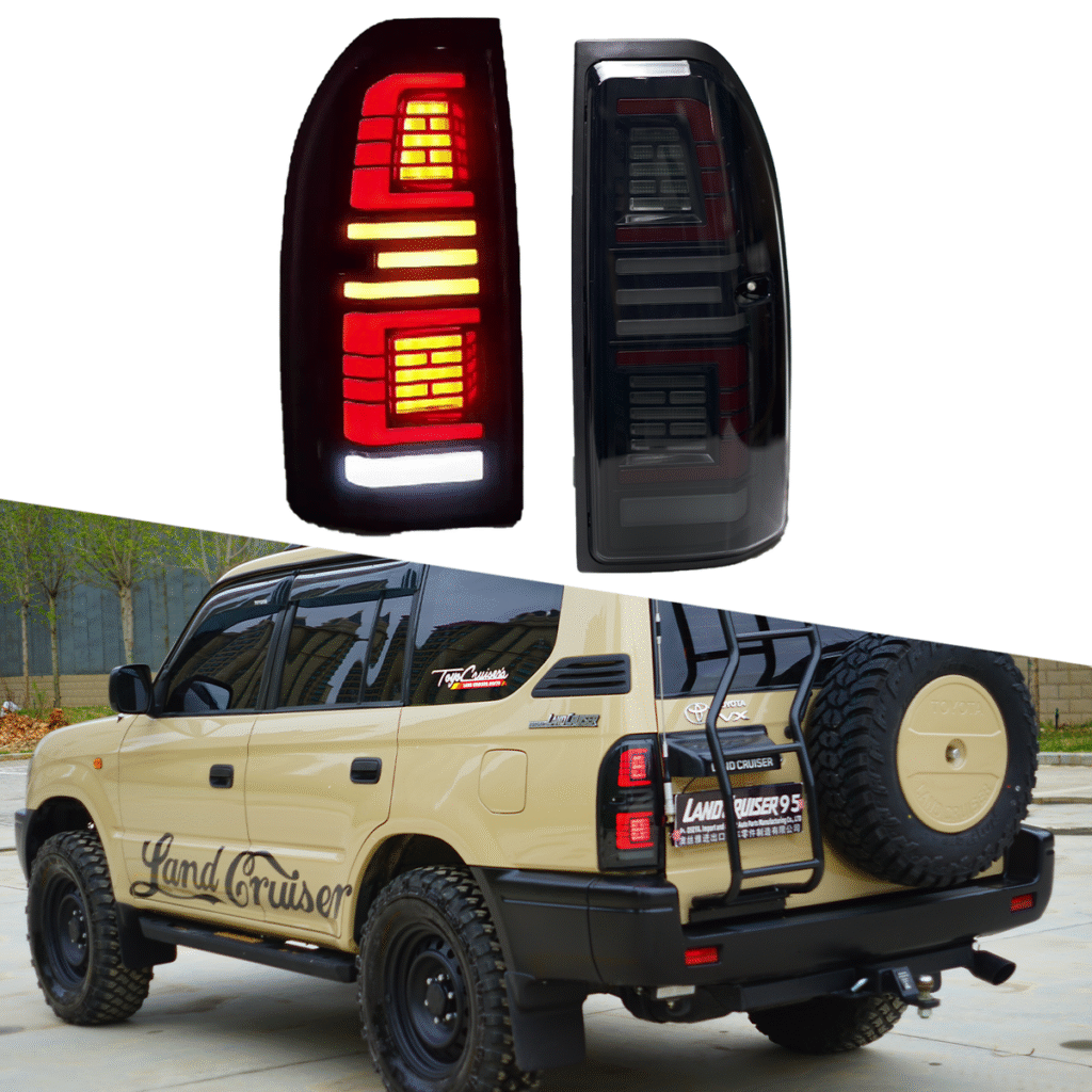 Taillights for Toyota Land Cruiser Prado LC90 LC95 1996-2002 With ...
